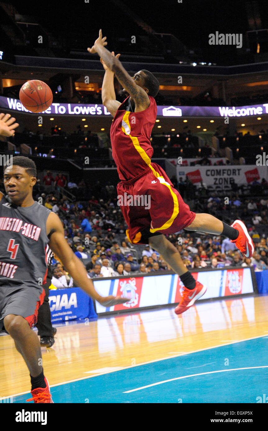 February 26, 2015 - Charlotte, North Carolina, USA -.Shaw University G ...