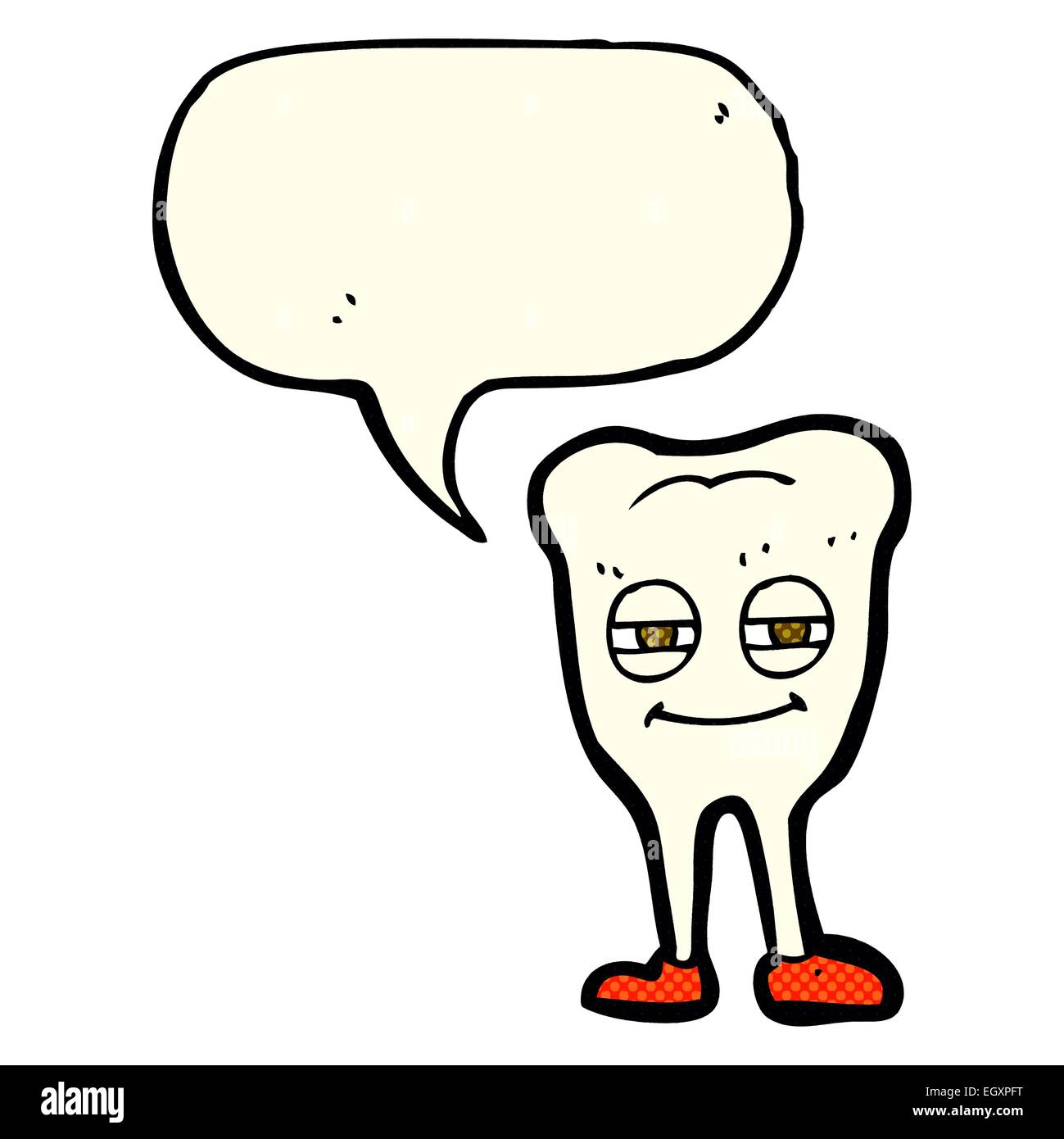Cartoon funny tooth character bubble Cut Out Stock Images & Pictures ...
