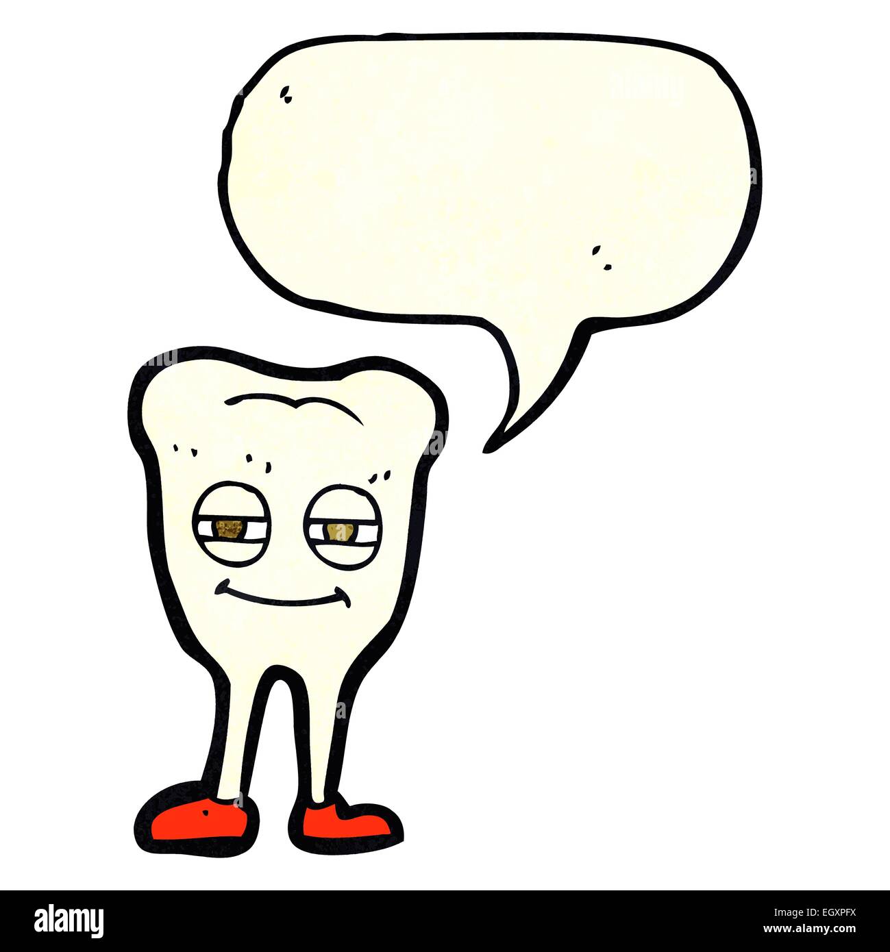 Cartoon funny tooth character bubble Cut Out Stock Images & Pictures ...