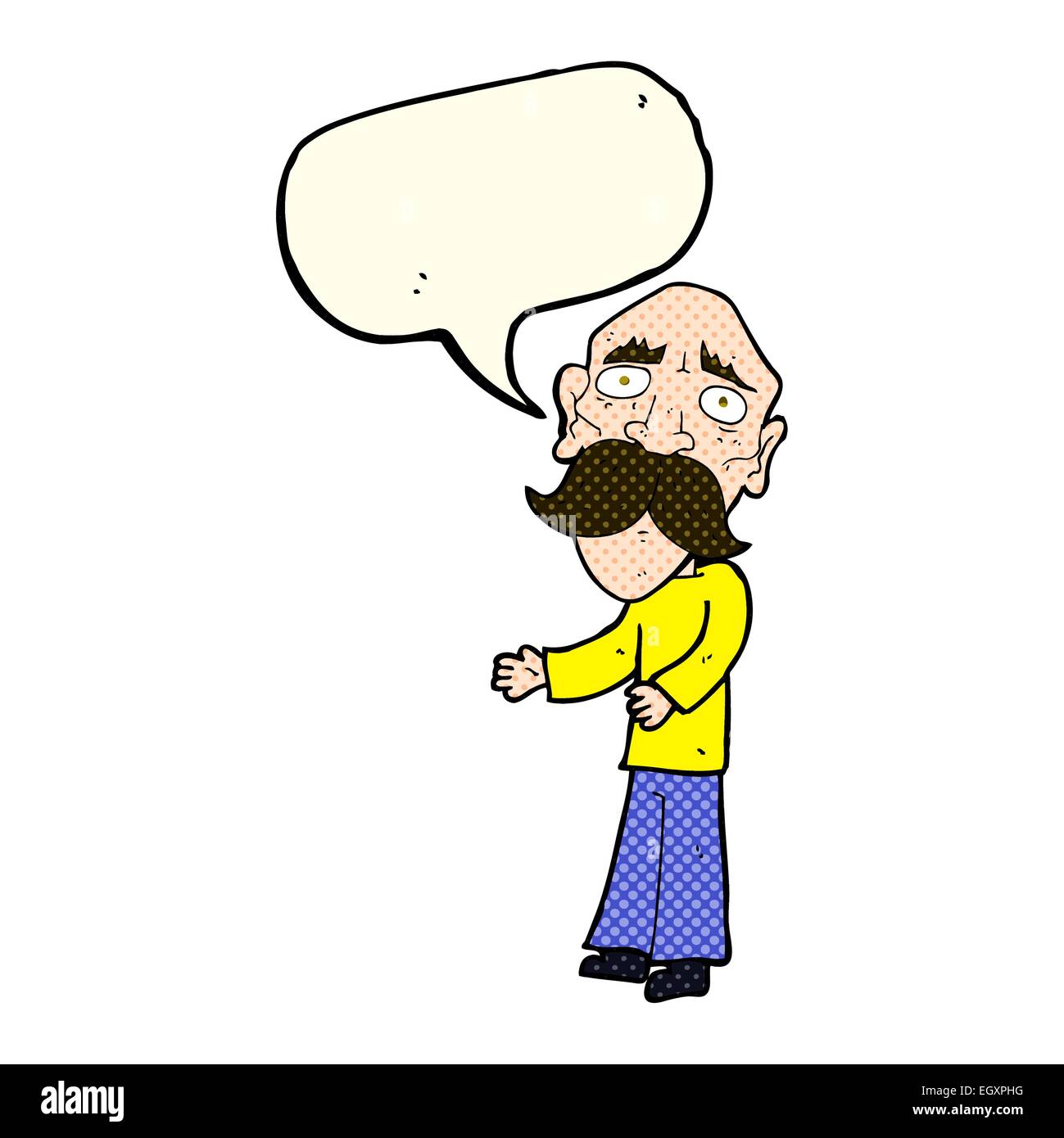 Cartoon lonely old man Cut Out Stock Images & Pictures - Alamy