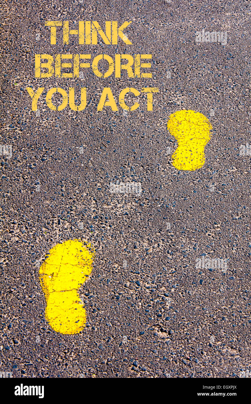 Think Before You Act Clipart