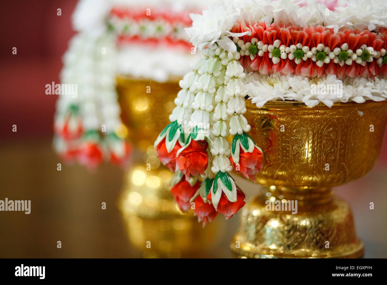 flower wedding ceremony cerebration tradition chinese ceremony Stock ...