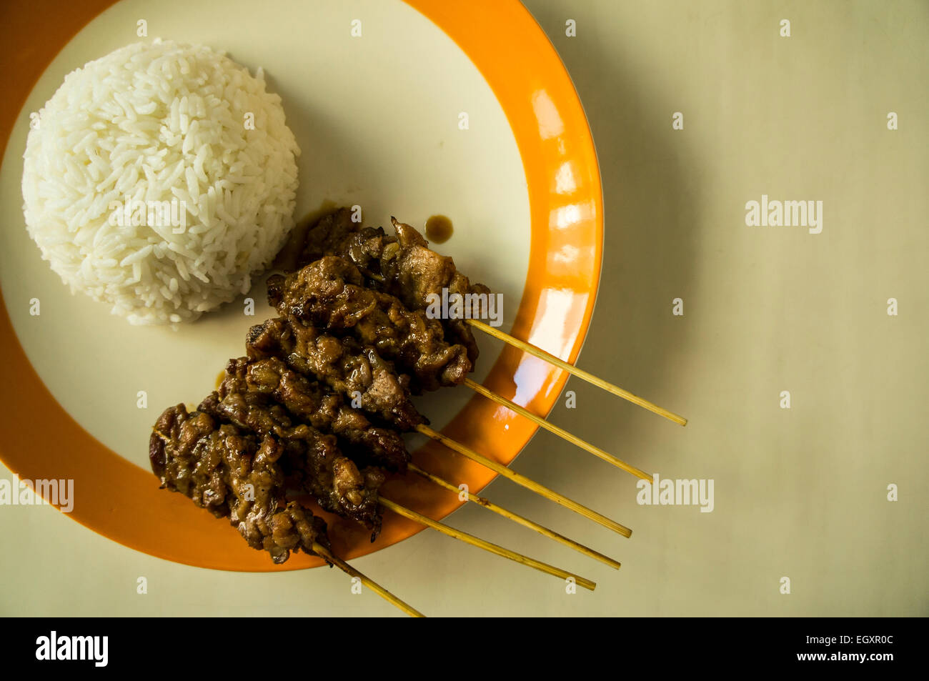 grilled pork barbeque pork pork stick Stock Photo - Alamy