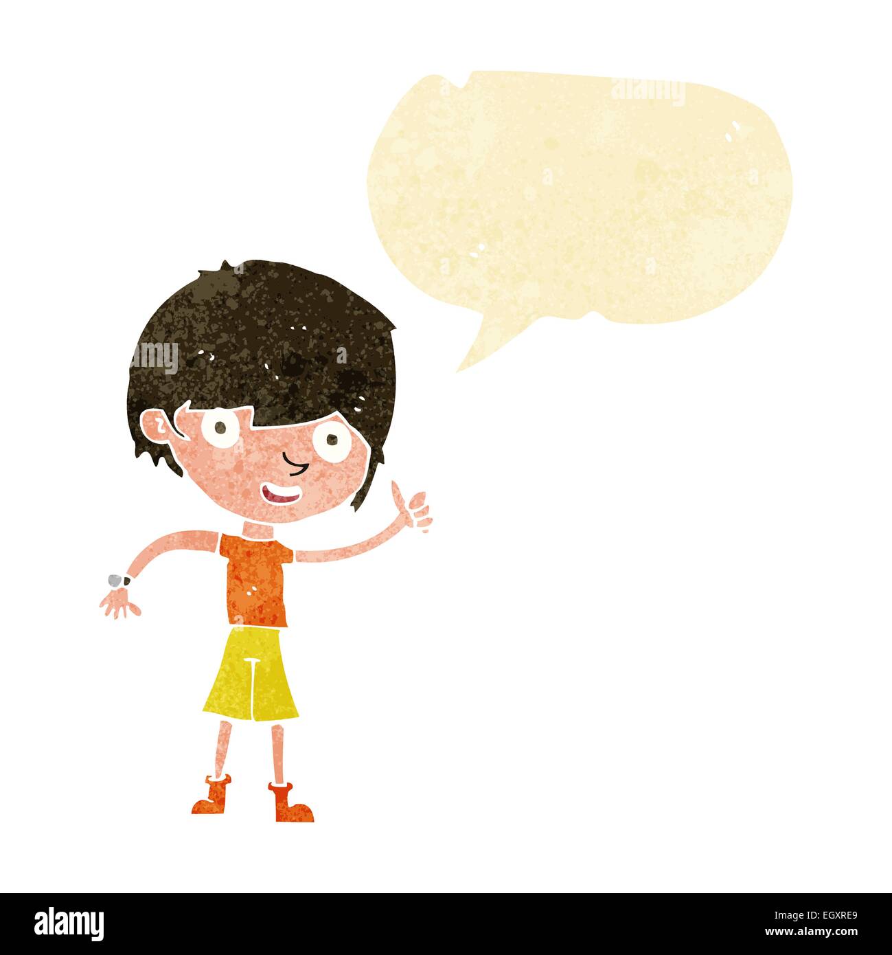 Cartoon boy positive attitude hi-res stock photography and images - Alamy