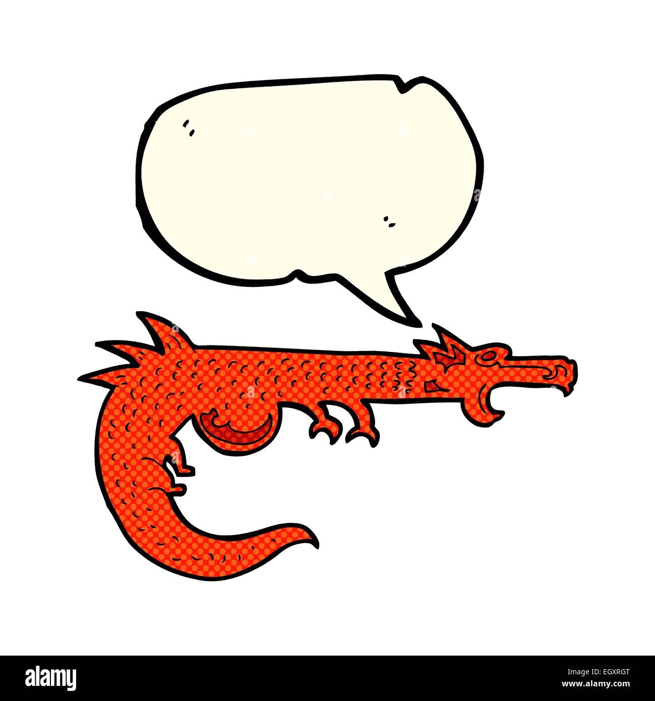 cartoon medieval dragon with speech bubble Stock Vector Image & Art - Alamy