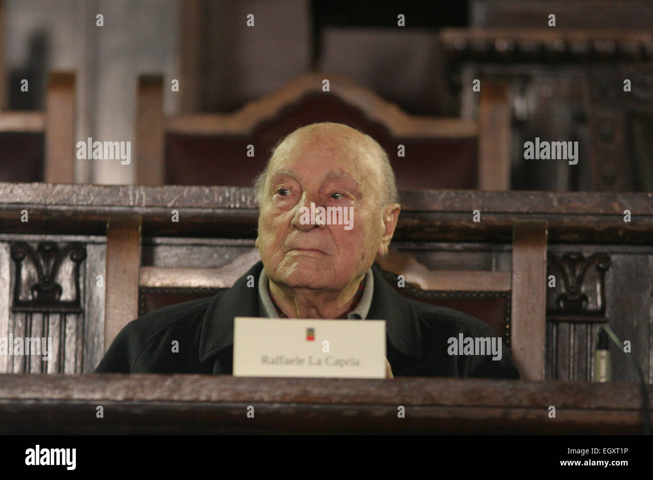 Naples, Italy. 3rd March 2015. Raffaele La Capria remembers and ...