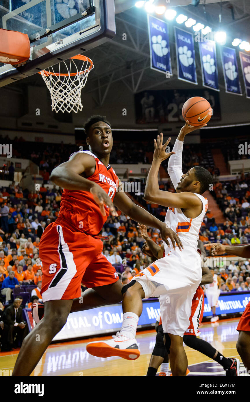 Clemson, SC, USA. 3rd Mar, 2015. Clemson Tigers guard Damarcus Harrison ...