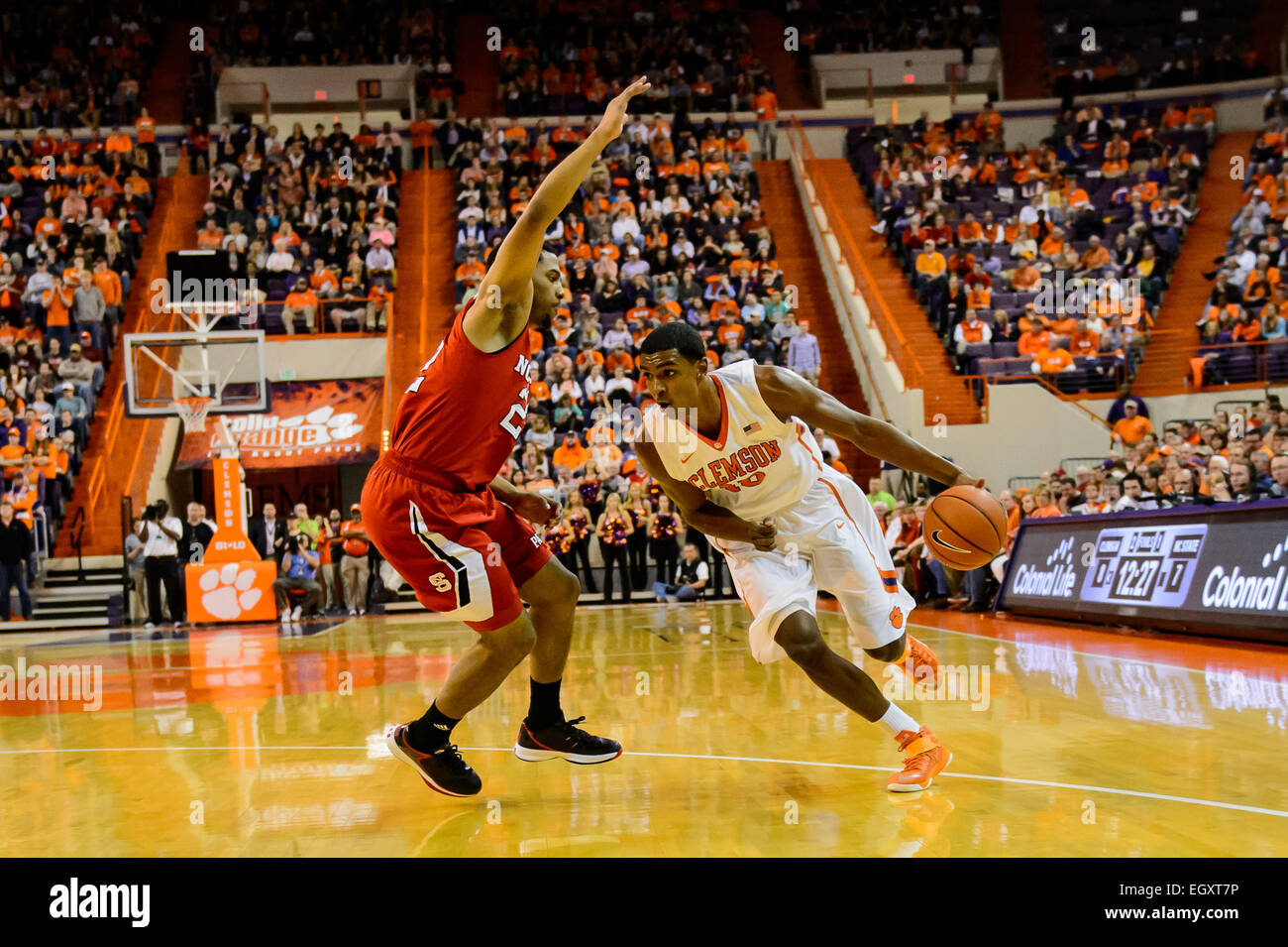 Clemson, SC, USA. 3rd Mar, 2015. Clemson Tigers forward Donte Grantham ...