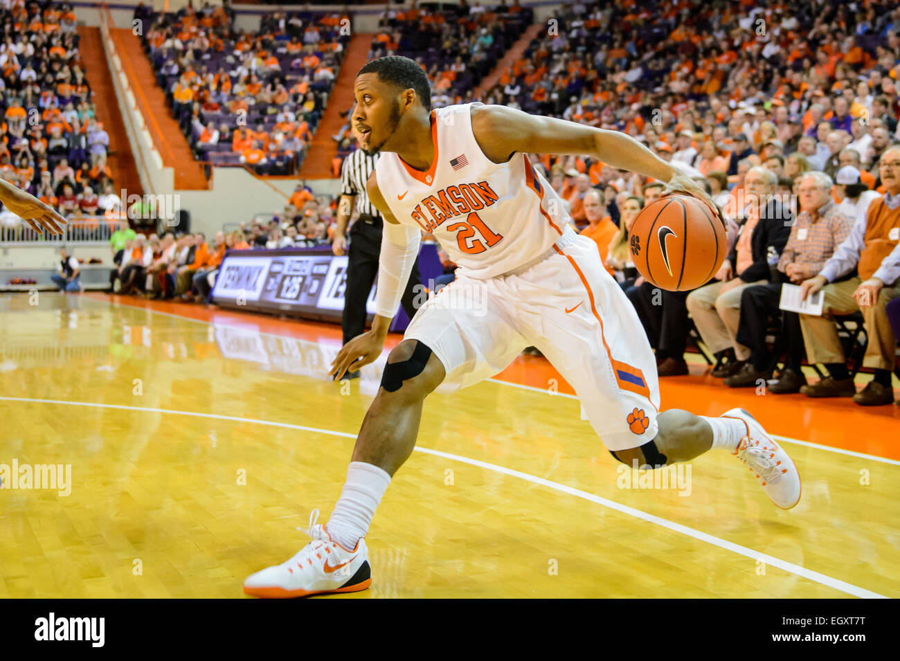 Clemson, SC, USA. 3rd Mar, 2015. Clemson Tigers guard Damarcus Harrison ...