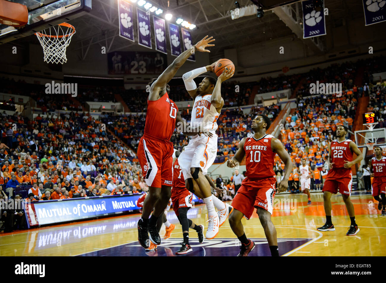 Clemson, SC, USA. 3rd Mar, 2015. Clemson Tigers guard Damarcus Harrison ...