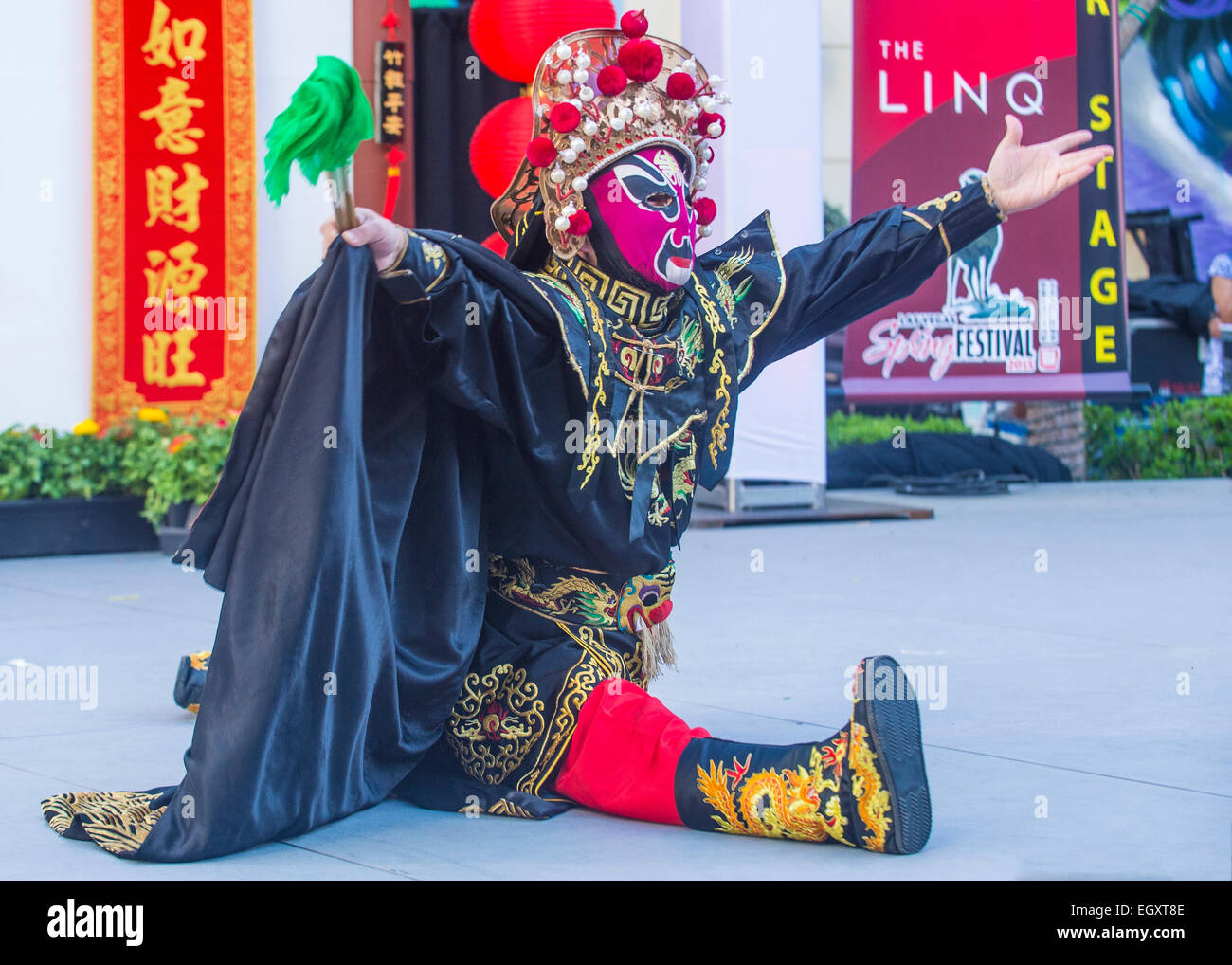 Chinese master of masks perform at the Chinese New Year celebrations ...