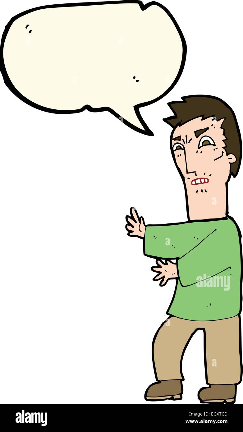 cartoon angry man with speech bubble Stock Vector Image & Art - Alamy