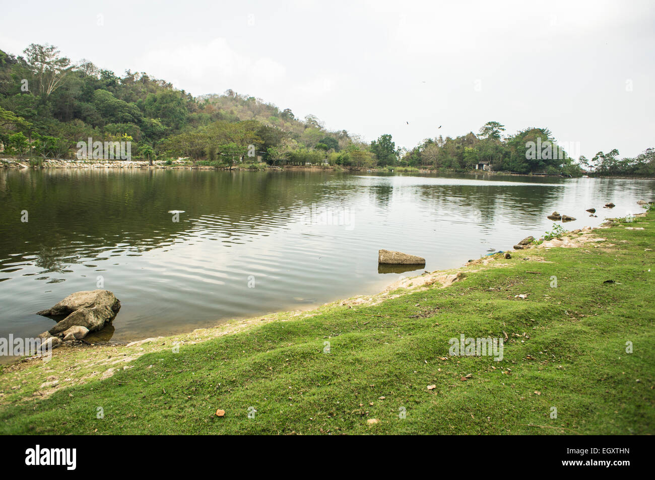 landscape; mountain; pond; canal; mountain Stock Photo - Alamy