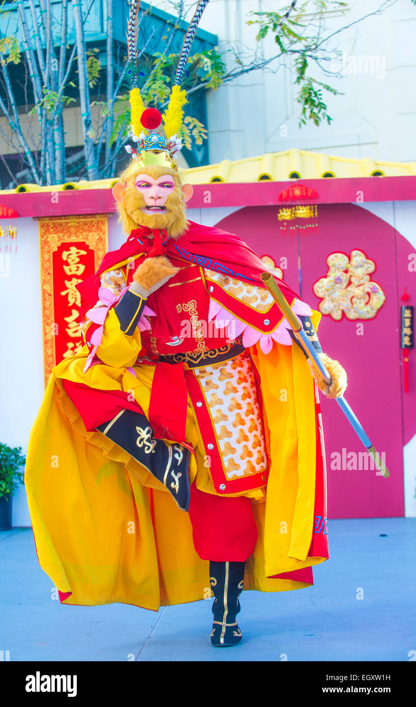 Actor dressed as a Monkey King perform at the Chinese New Year ...