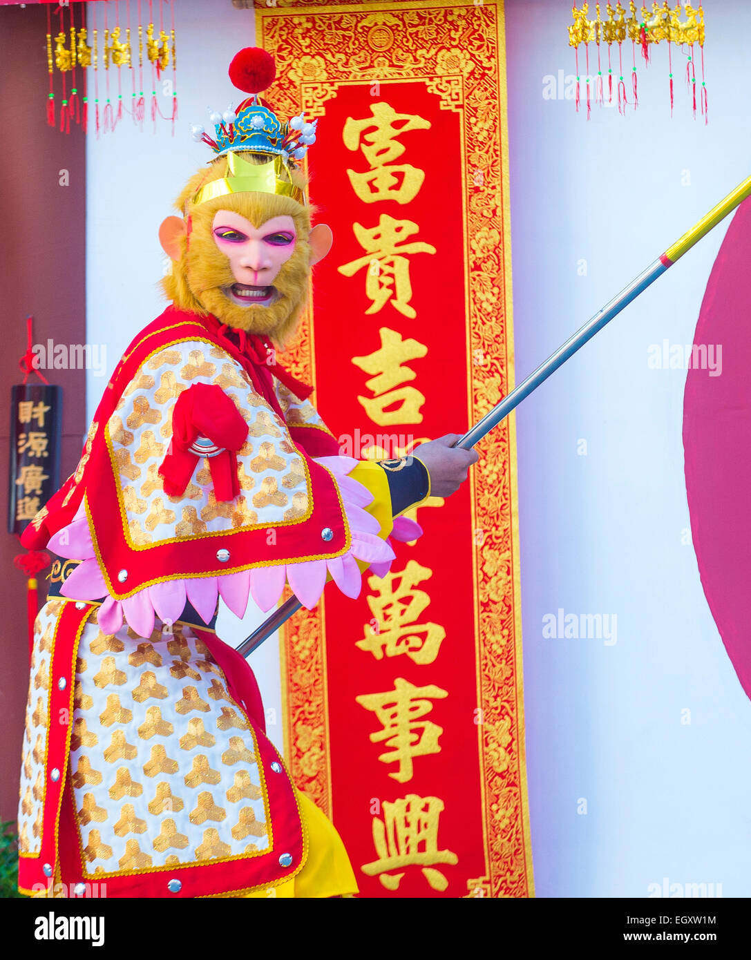 Actor dressed as a Monkey King perform at the Chinese New Year ...