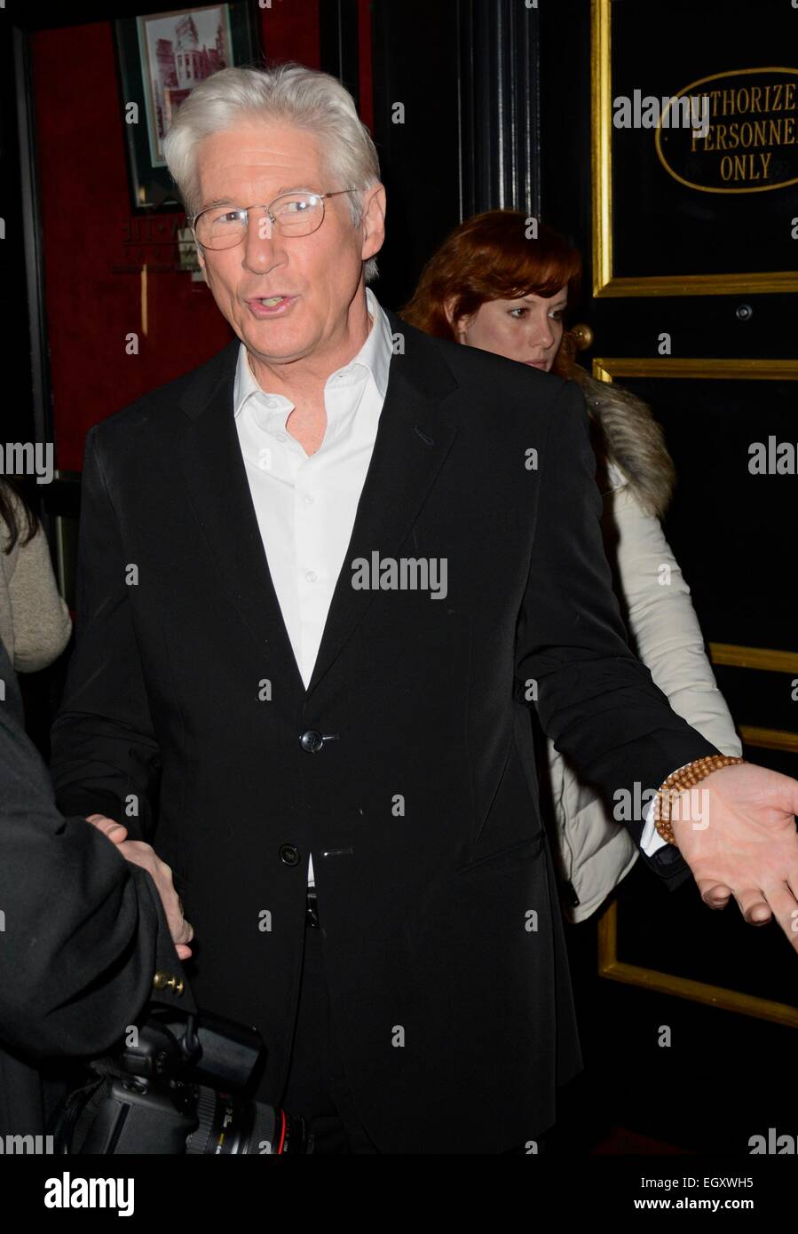 New York, NY, USA. 3rd Mar, 2015. Richard Gere at arrivals for THE ...