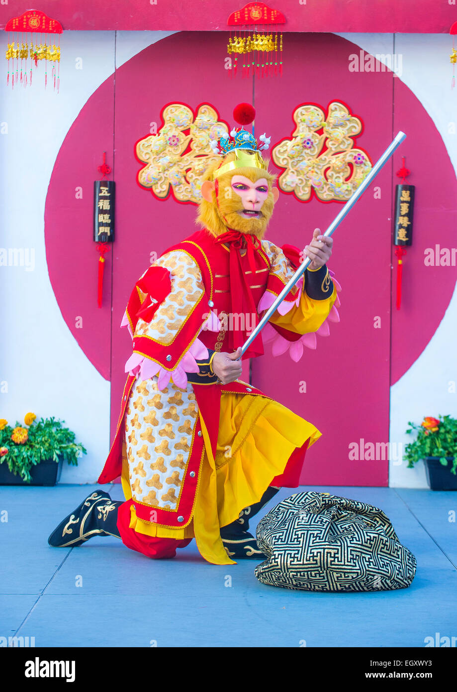Actor dressed as a Monkey King perform at the Chinese New Year ...