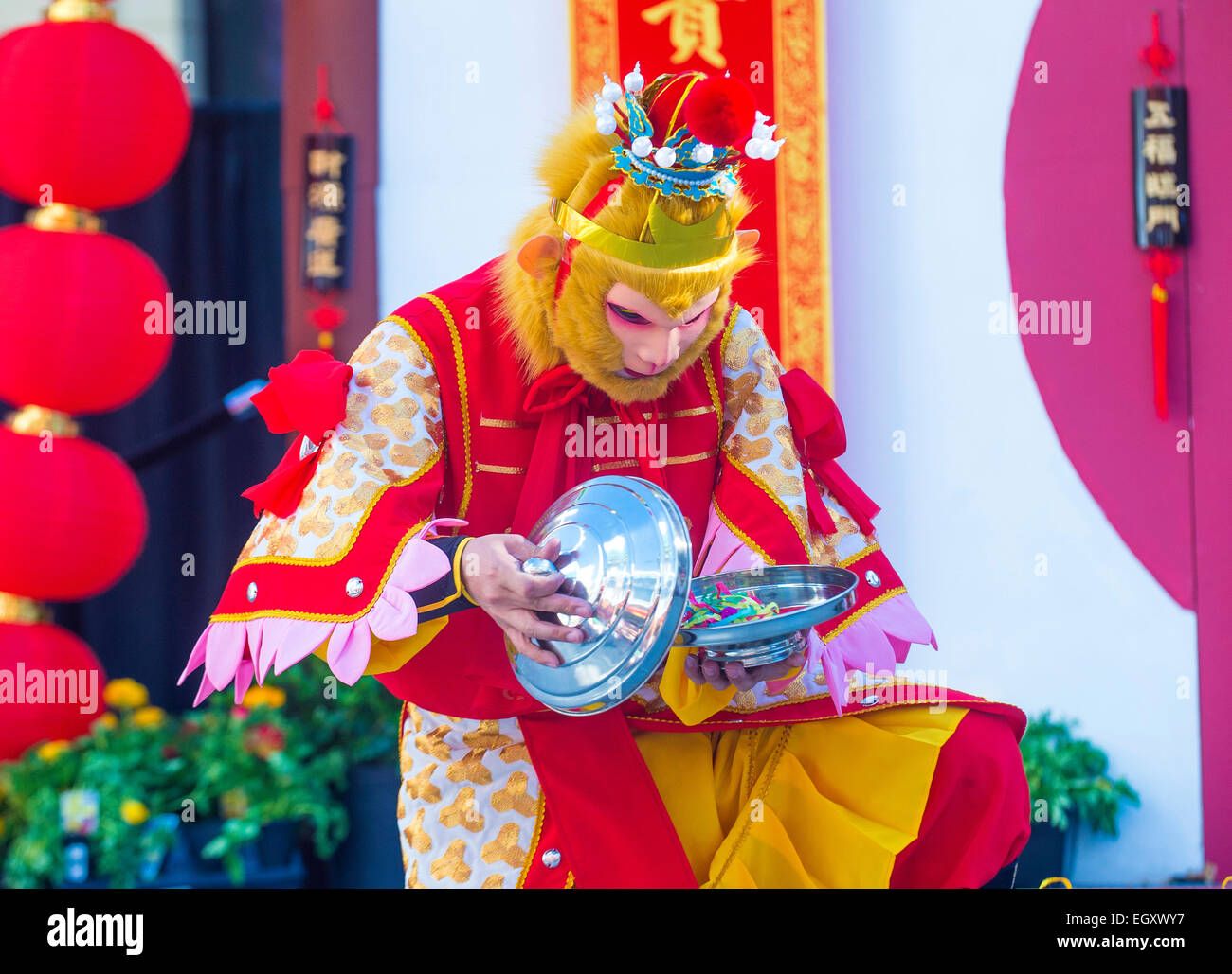Actor dressed as a Monkey King perform at the Chinese New Year ...