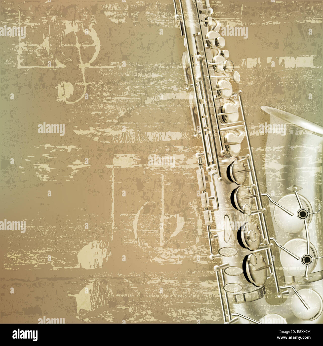 abstract red sound grunge background with saxophone Stock Photo - Alamy