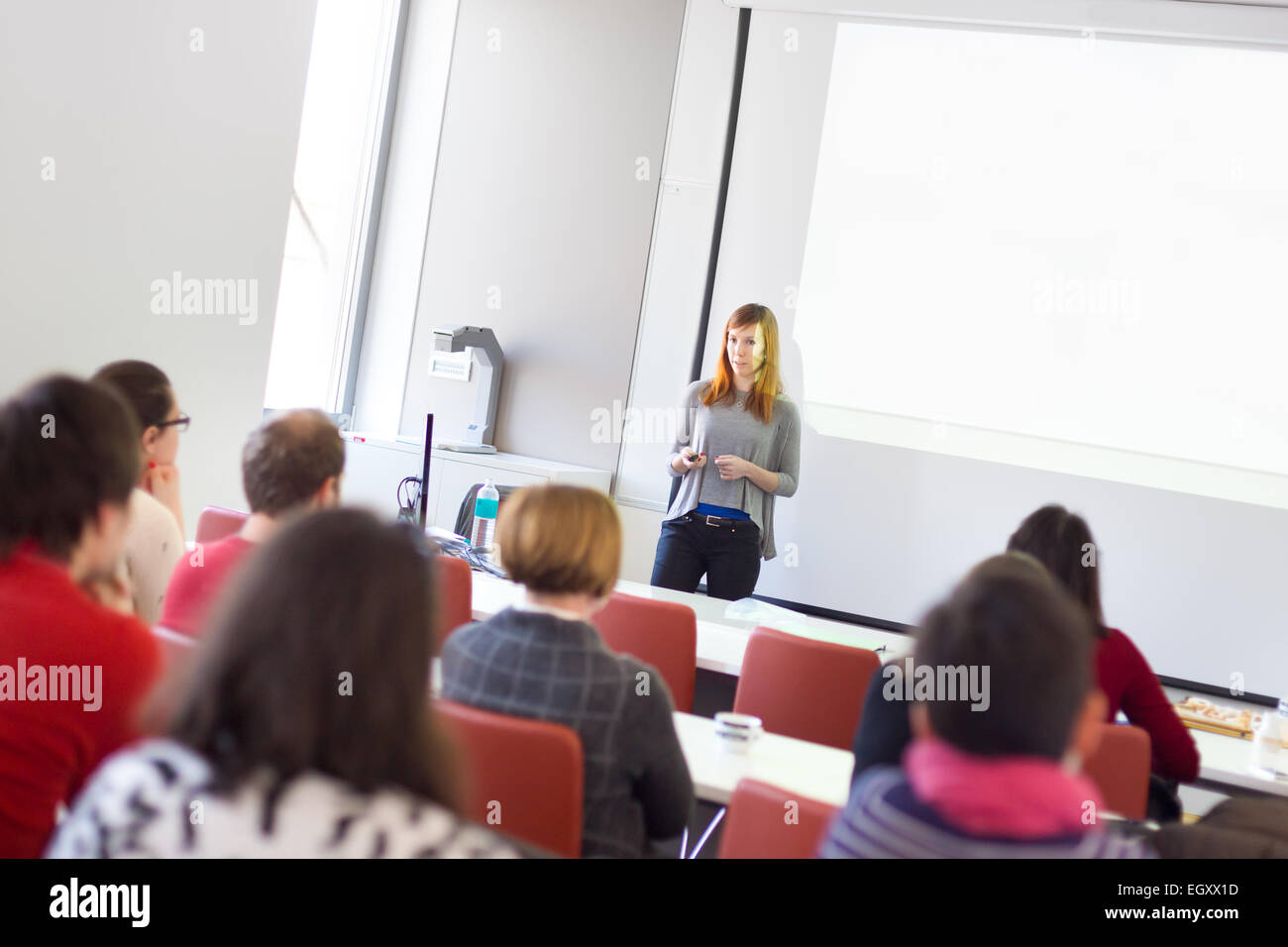 Lecture at university Stock Photo - Alamy