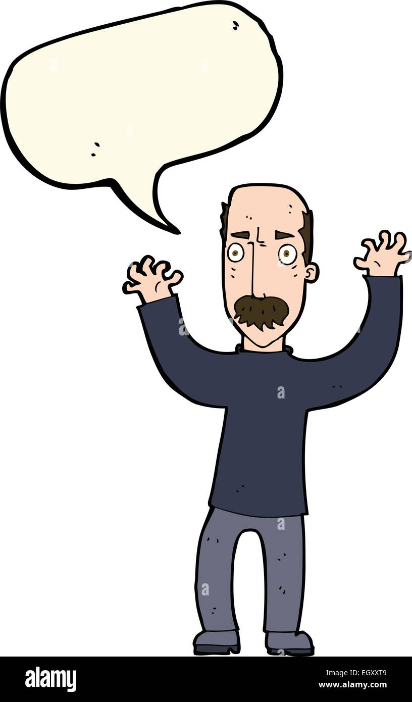 cartoon angry dad with speech bubble Stock Vector Image & Art - Alamy