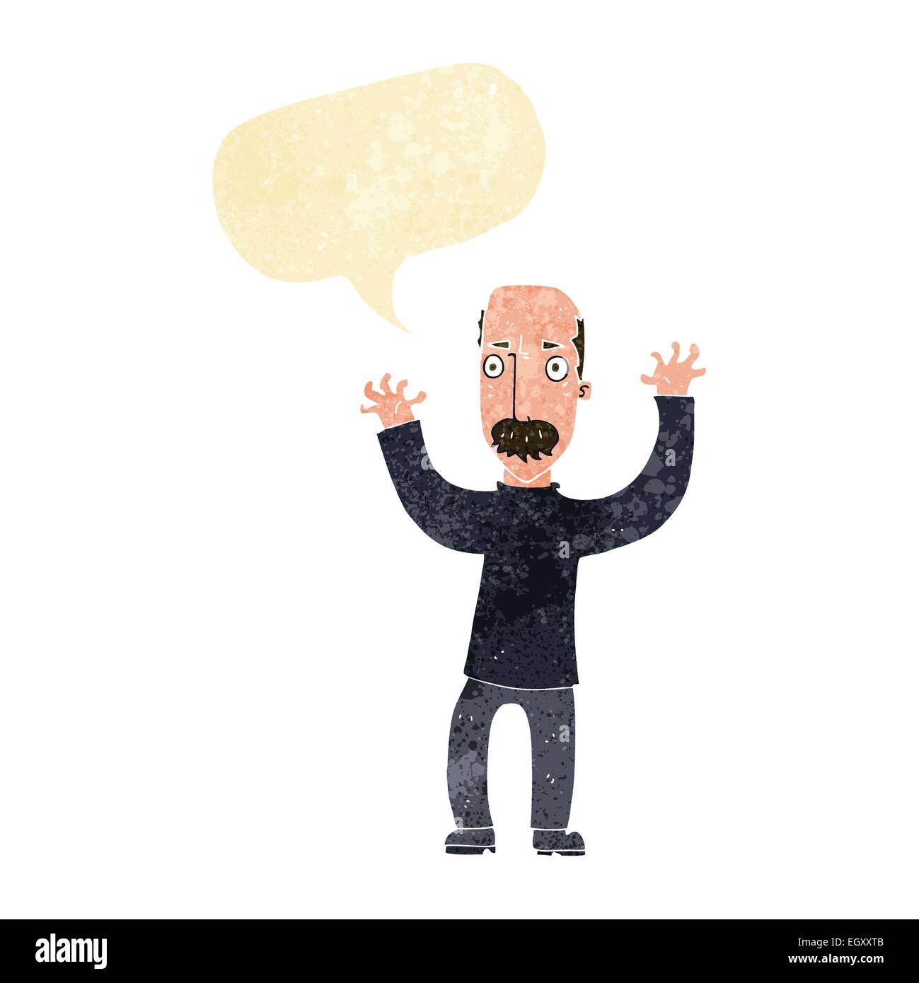 cartoon angry dad with speech bubble Stock Vector Image & Art - Alamy
