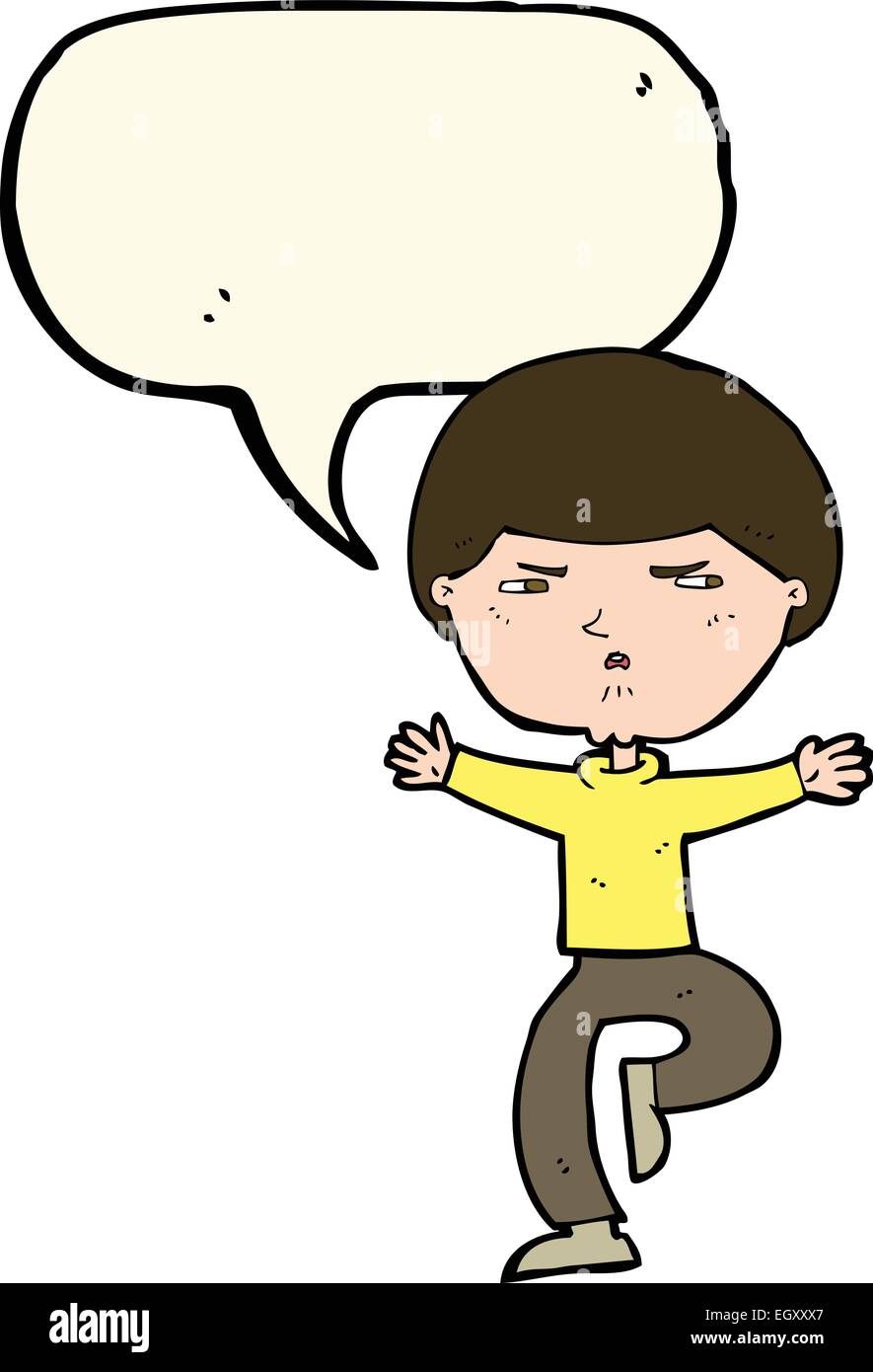 cartoon angry man with speech bubble Stock Vector Image & Art - Alamy