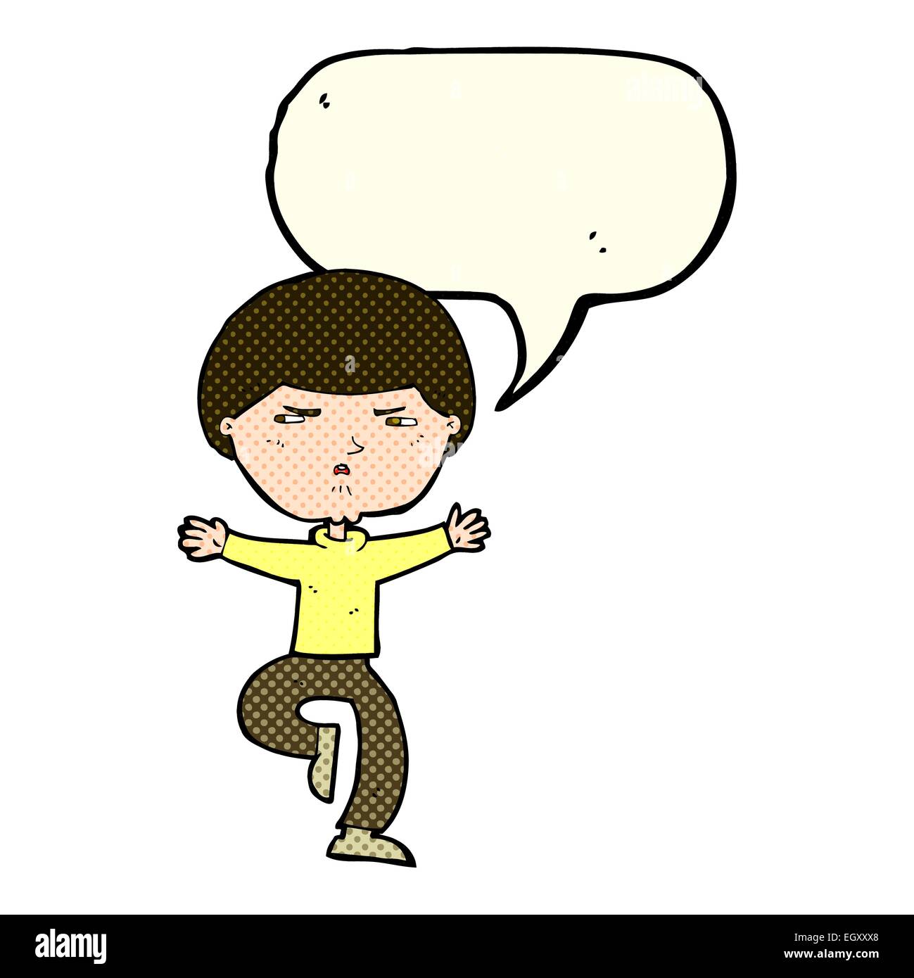 cartoon angry man with speech bubble Stock Vector Image & Art - Alamy