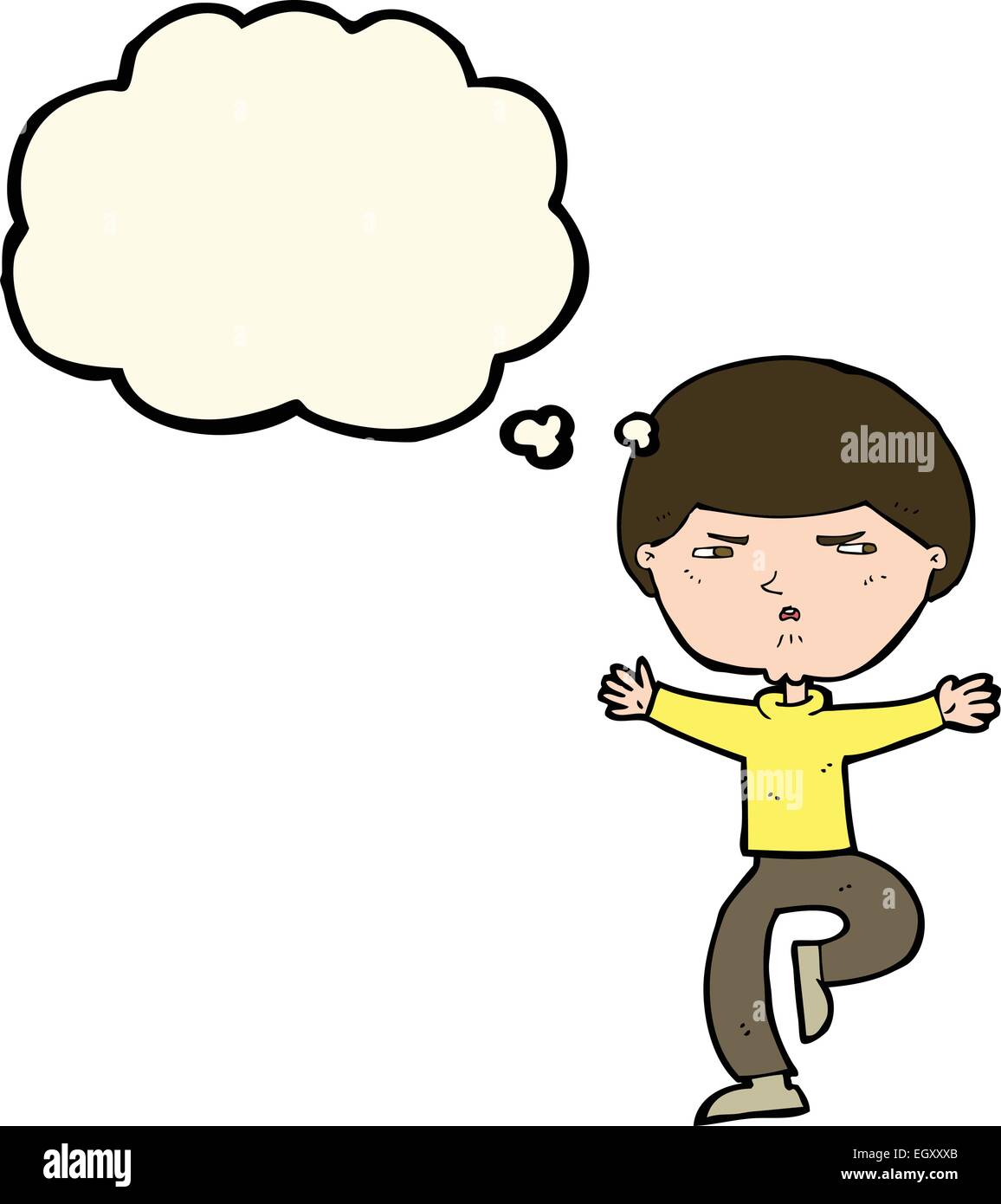 cartoon angry man with thought bubble Stock Vector Image & Art - Alamy