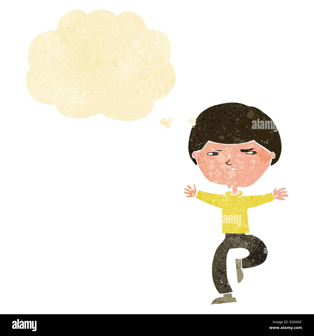 cartoon angry man with thought bubble Stock Vector Image & Art - Alamy