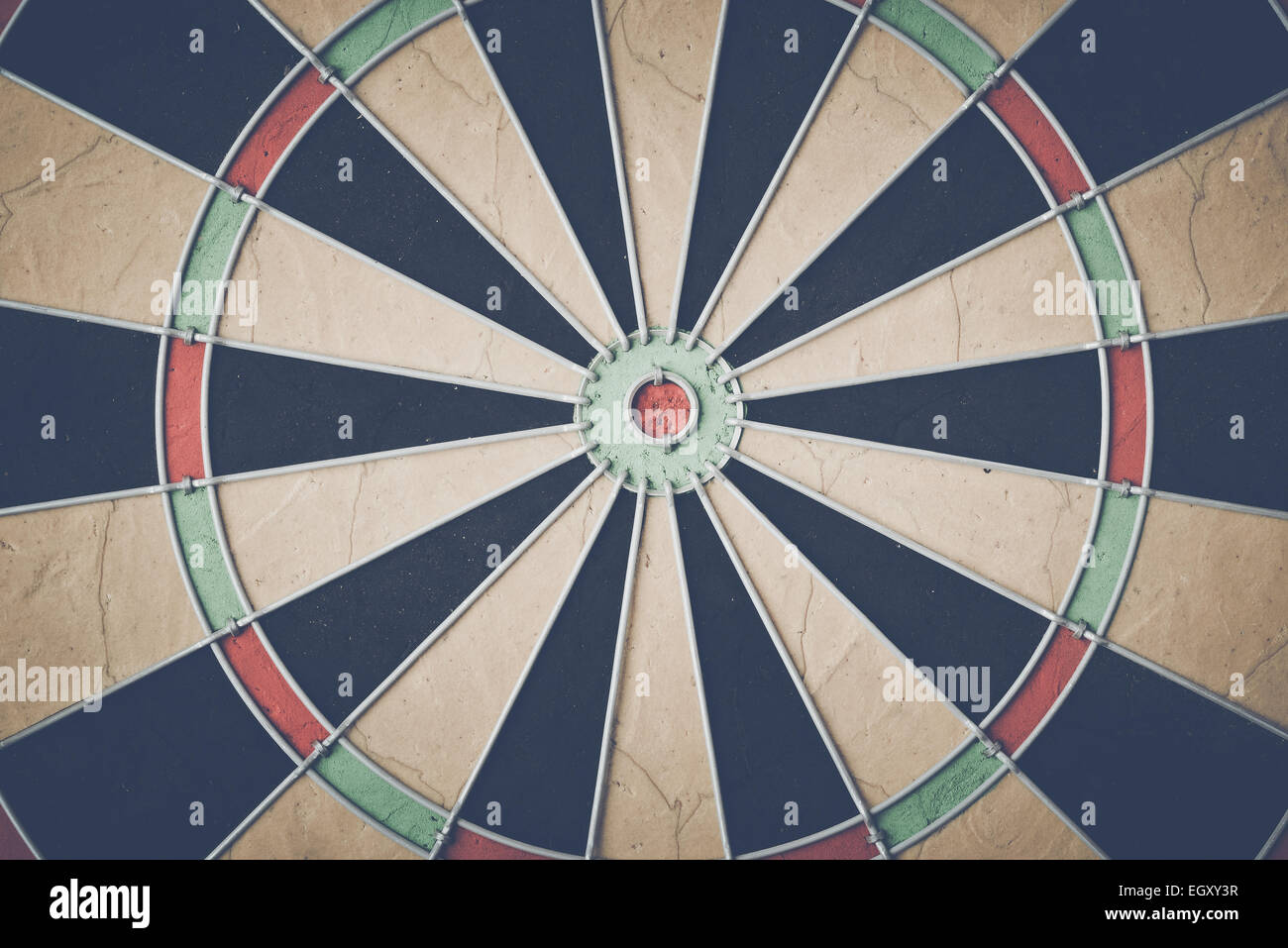 Retro Dart Board with Vintage Instagram Style Filter Stock Photo - Alamy