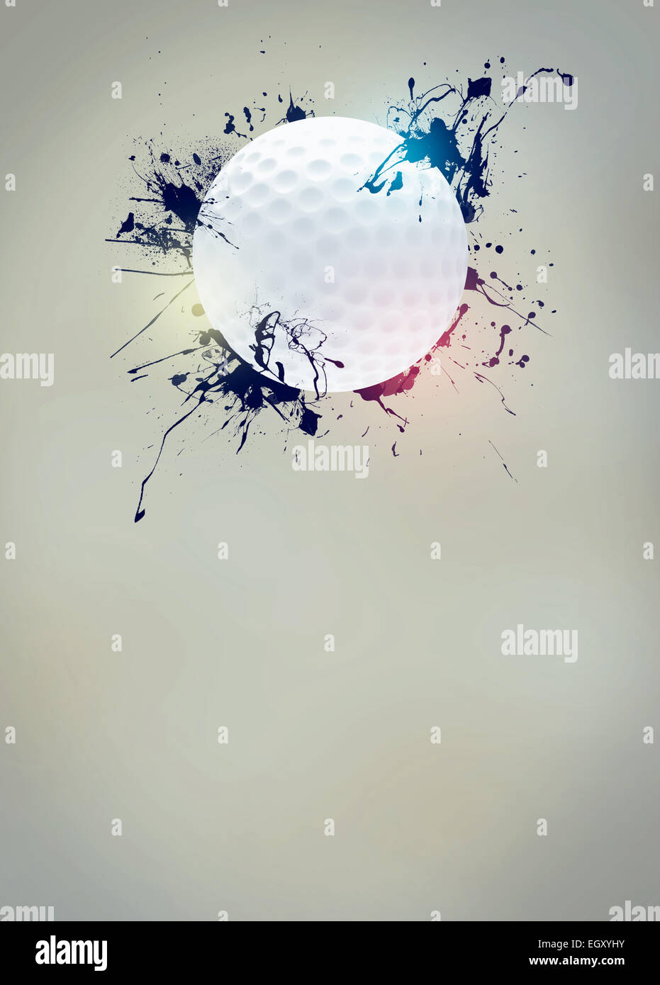 Abstract golf sport invitation poster or flyer background with empty ...