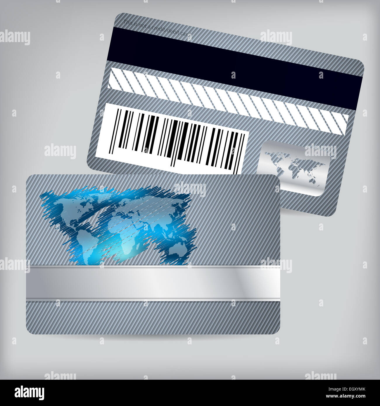 Cool loyalty card design with scribbled map and striped background ...