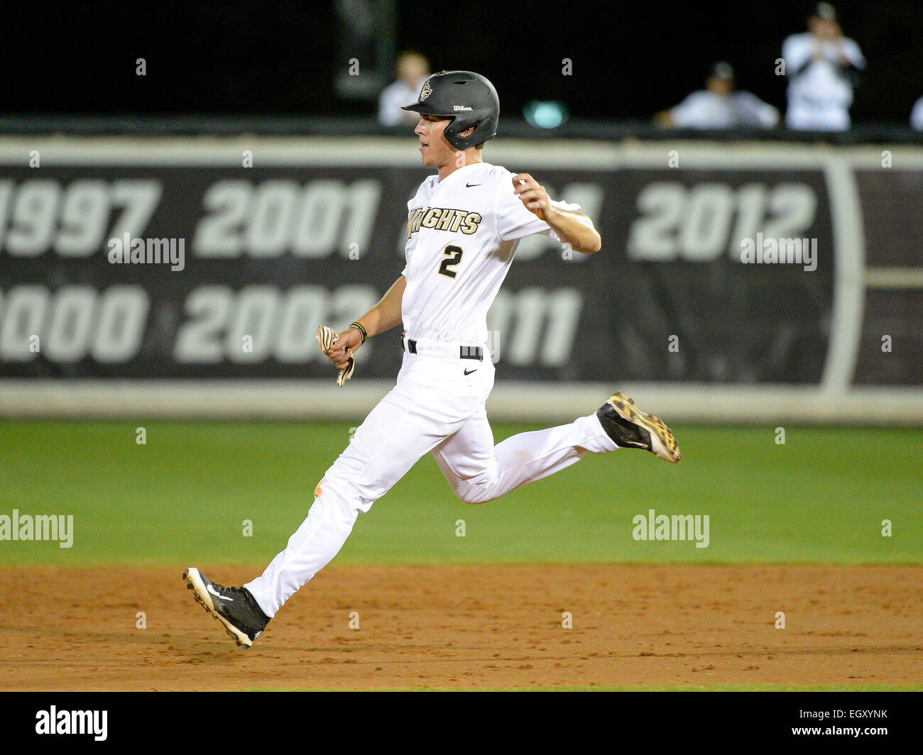 Orlando, FL, USA. 3rd Mar, 2015. UCF Knights infielder Dylan Moore (2 ...