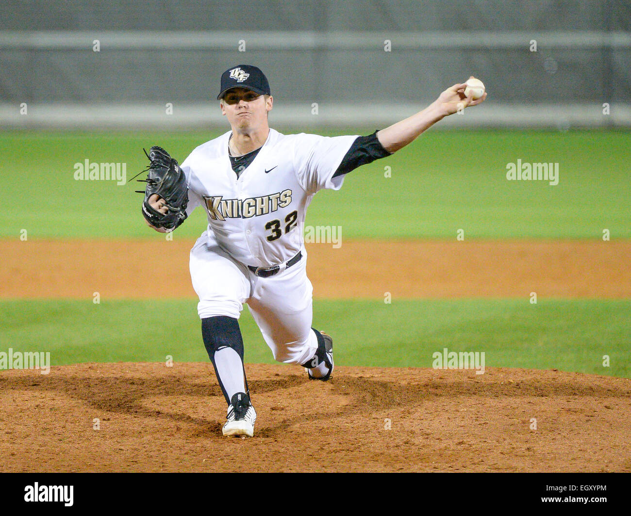 Orlando, FL, USA. 3rd Mar, 2015. UCF Knights relief pitcher Parker ...