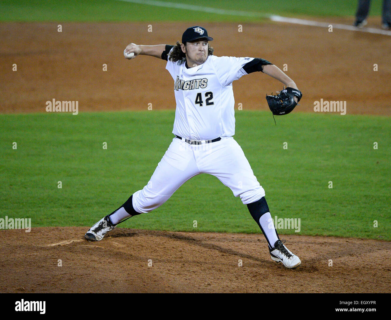 Orlando, FL, USA. 3rd Mar, 2015. UCF Knights relief pitcher Trent ...