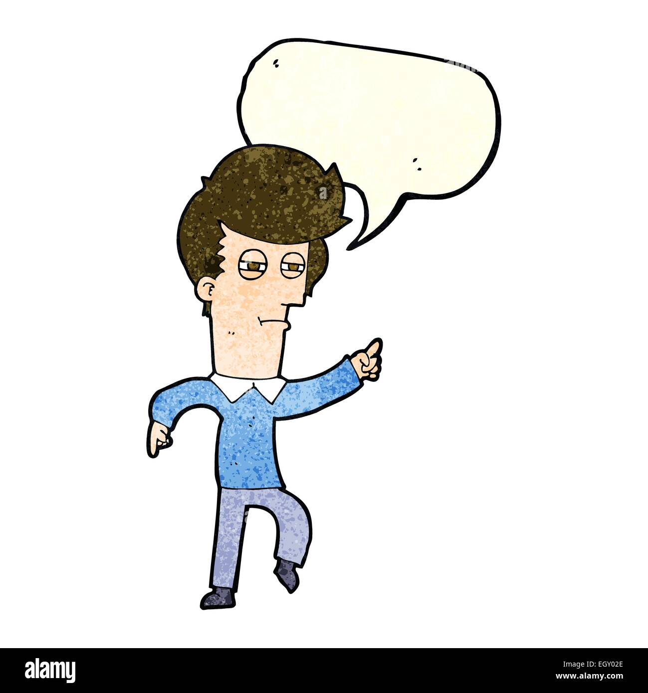 cartoon man accusing with speech bubble Stock Vector Image & Art - Alamy