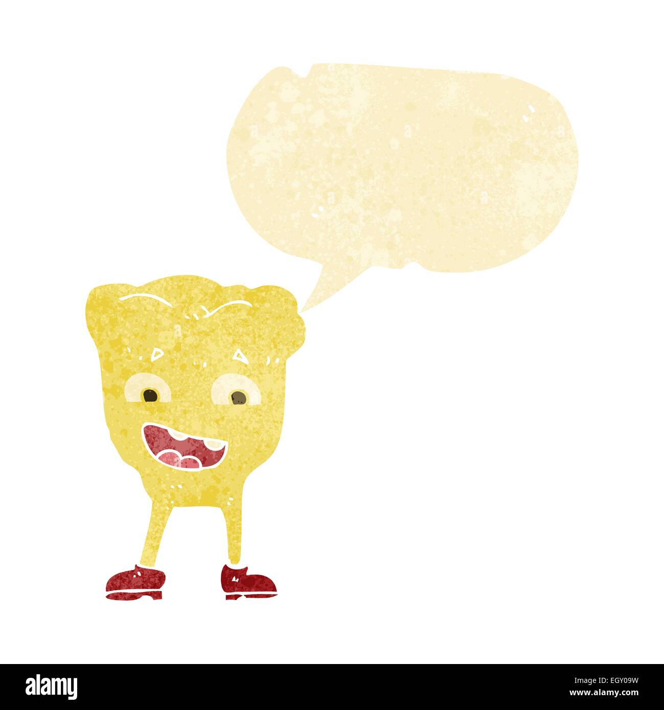 cartoon yellow tooth with speech bubble Stock Vector Image & Art - Alamy