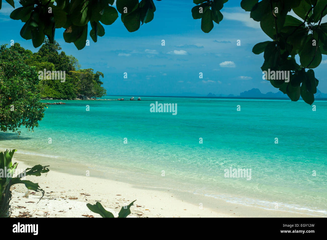 Tropical beach scenery Stock Photo - Alamy
