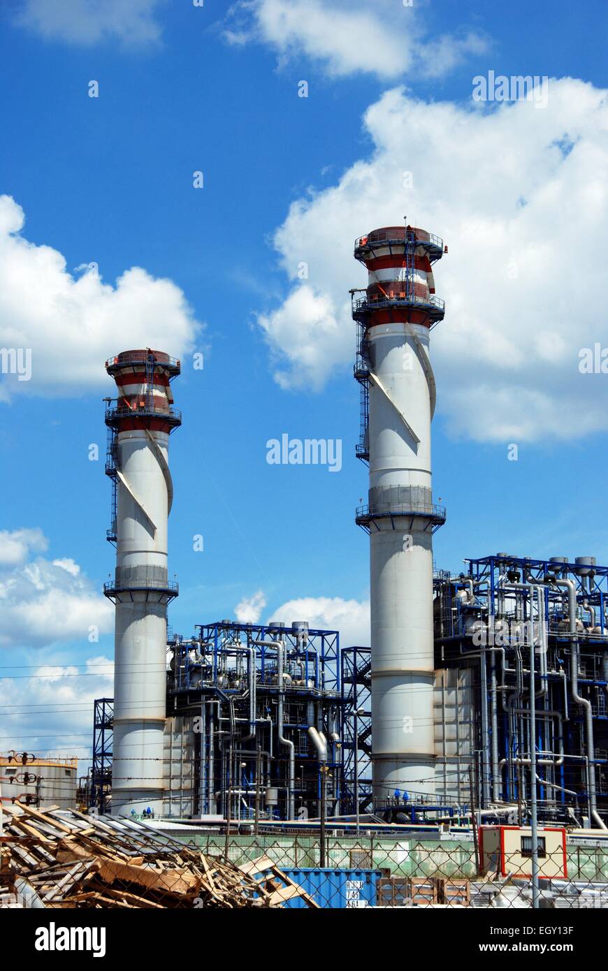 Petrochemical oil refinery, Puente Mayorga, Cadiz Province, Andalusia ...