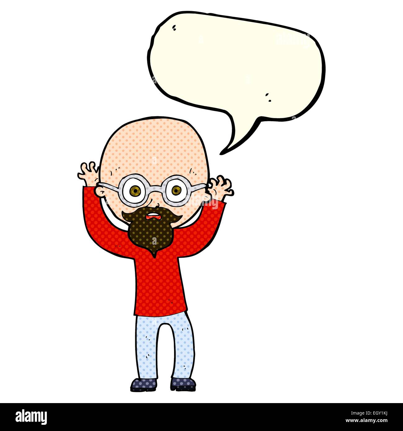 Cartoon stressed bald man hi-res stock photography and images - Alamy