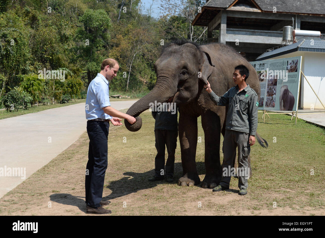 Xishuangbanna, China's Yunnan Province. 4th Mar, 2015. Britain's Prince ...