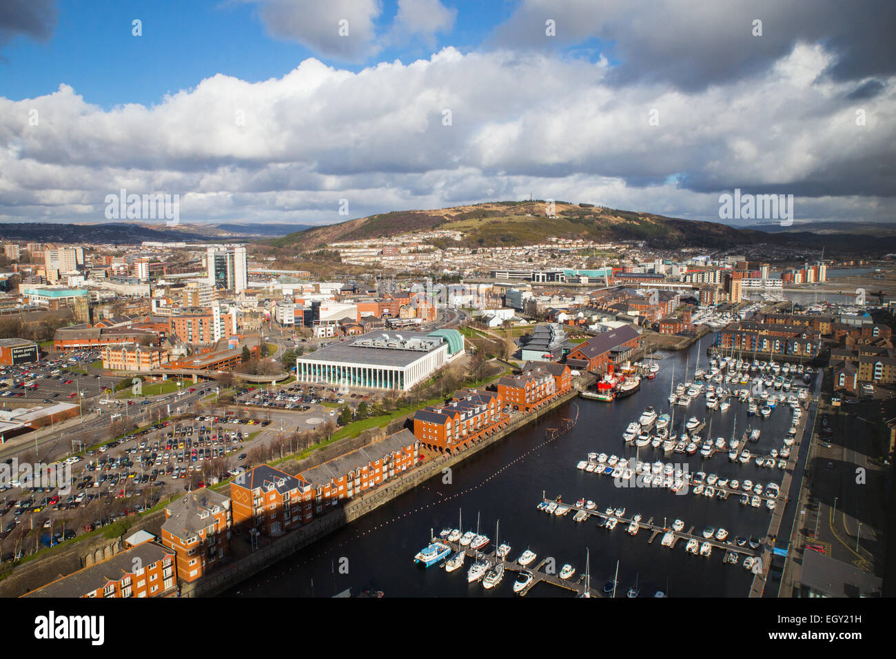 Swansea City Aerial Stock Photos & Swansea City Aerial Stock Images - Alamy