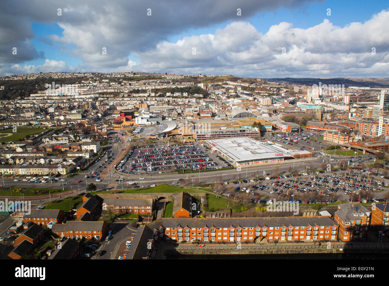 Swansea abertawe west glamorgan south wales hi-res stock photography ...