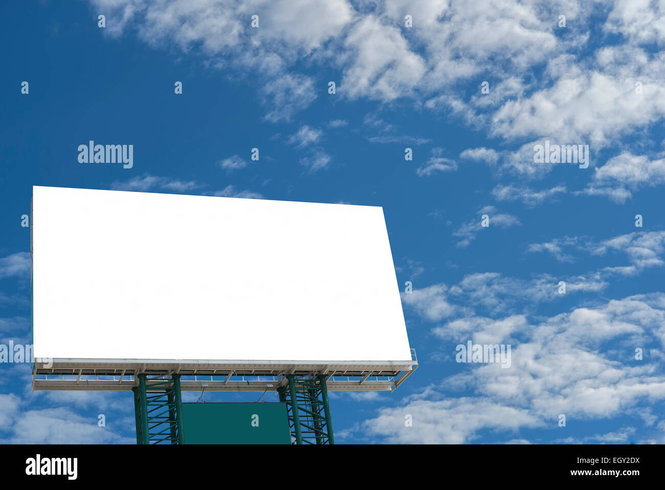 An empty banner on blue sky with cloud Stock Photo - Alamy