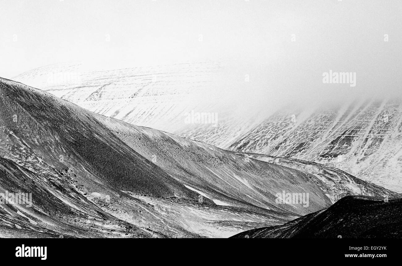 September snow, Svalbard Stock Photo - Alamy