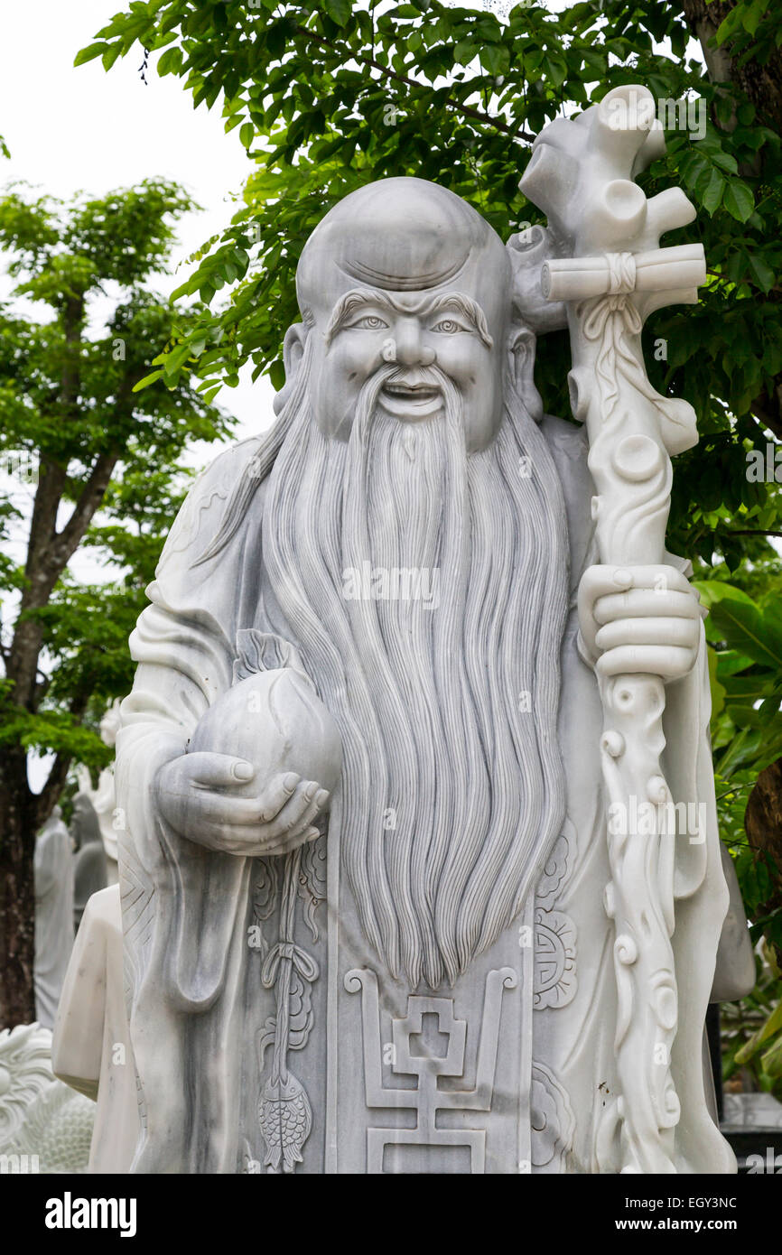 Sculptures at a marble factory near the quarries of the Marble ...