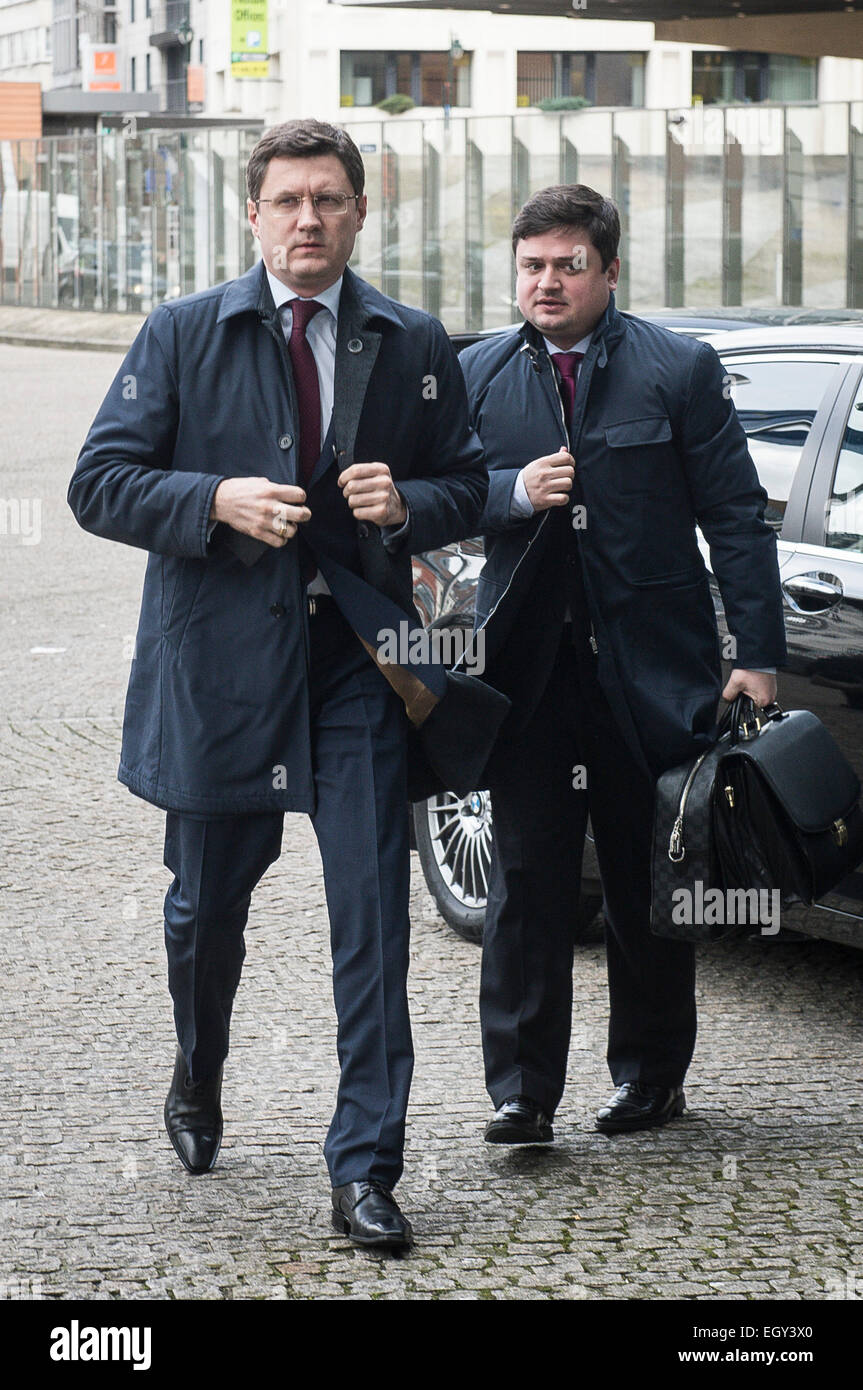 Russian Energy Minister Alexander Novak arrives ahead of gas talks with ...