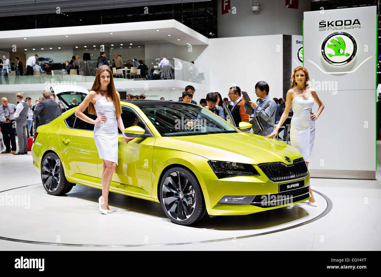 Skoda Superb, models Stock Photo - Alamy