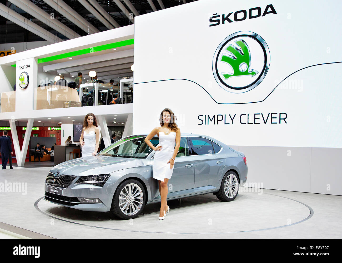Skoda Superb, models Stock Photo - Alamy